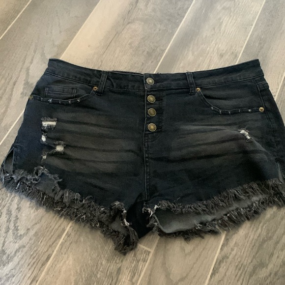 Shorts | Faded Black Distressed Cut Off Shorts | Poshmark